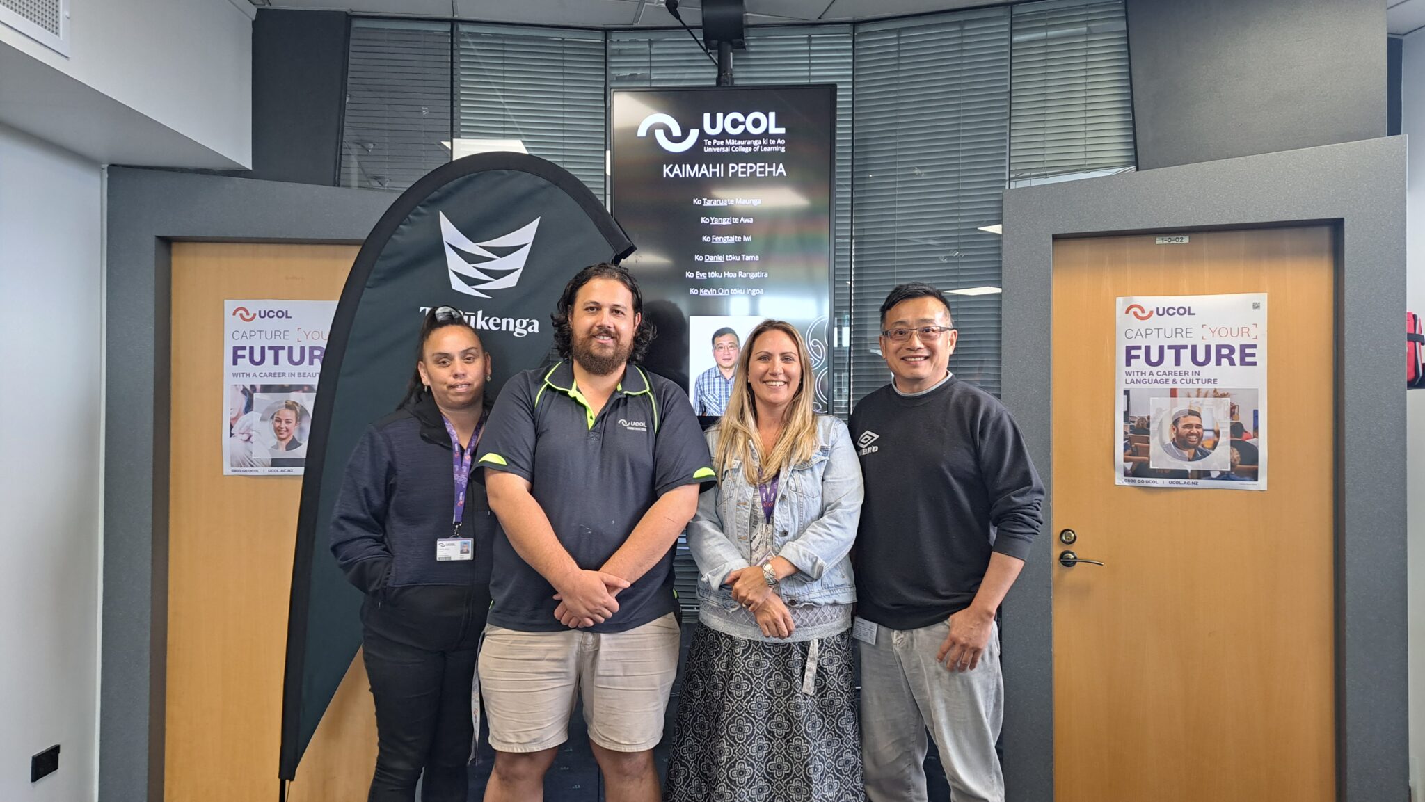 Gower College Swansea visit to learn about digital training, with a ...